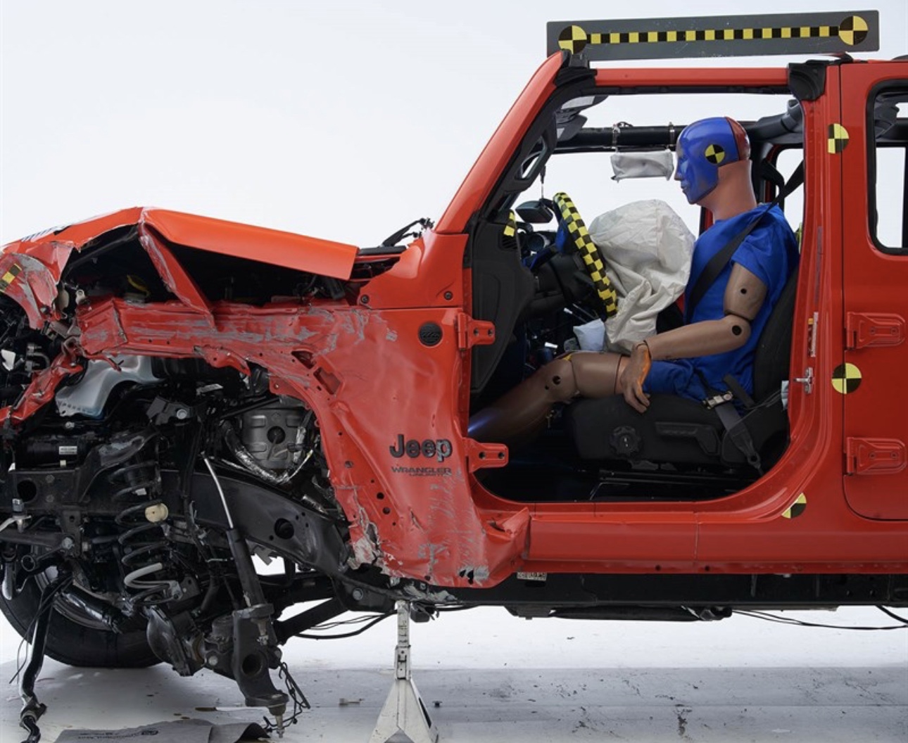 Crash test sur la Jeep Wrangler JL Unlimited 2018 à 2023 - Blog Jeep ...
